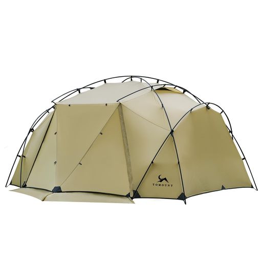 TOMOUNT ドームテント 超軽量 20Dナイロン 片面シリコン 耐水圧3000MM 2~4人用 広い前室 シェルター テント 7001 アルミニウムポール 通気性 二重層 自立式 簡単設営 コンパクト キャンプ アウト…