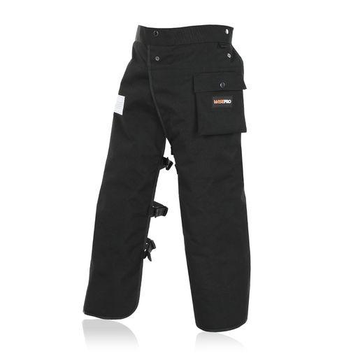 [WISEPRO] チェンソー作業用 チャップス 保護ズボン 切断防止 6層防護素材 ウエスト調整可能 オックスフォード生地 ケガ防止 エプロン型 ポケット付き ユニセックス 大人 林業用 UL認証済み …