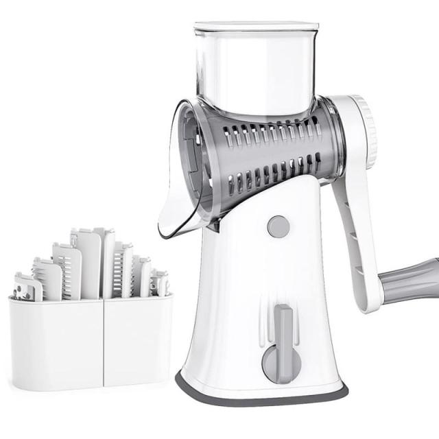 FOOKO スライサー 野菜カッター みじん切り おろし器 調理器セット 厚み調節 千切り 多機能 スライサーセット (ホワイト)の通販はau ...