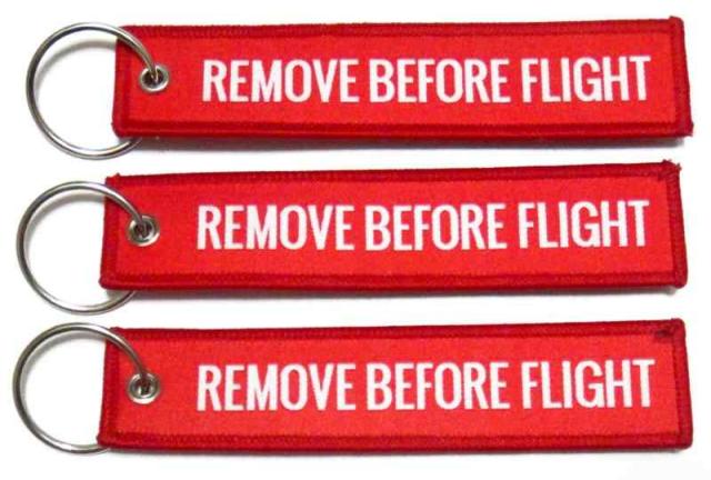 RBF ストリーマー タグ キーホルダー 刺繍 3個セット REMOVE BEFORE FLIGHTの通販はau PAY マーケット - 141ショップ | au PAY マーケット－通販サイト