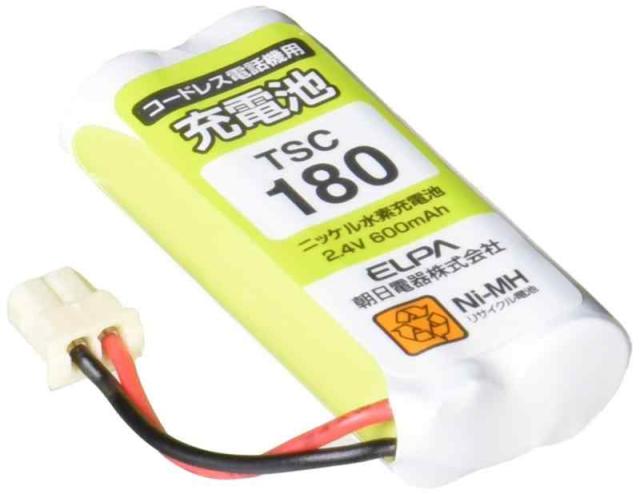 ELPA エルパ 朝日電器 電話機用充電池 TSC-180の通販はau PAY マーケット - Mer Store au PAY マーケット店 | au PAY マーケット－通販サイト