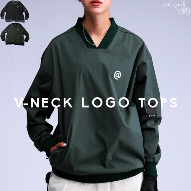 再入荷予定有!ANTIQUA GOLF×STCH ロゴ トップス 送料無料・メール便不可 秋新作