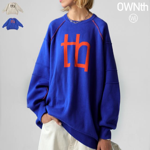 まとめて20％OFF！12日20時〜19日10時 ロゴニット 長袖 ユニセックス ビッグシルエット 送料無料・メール便不可 秋新作