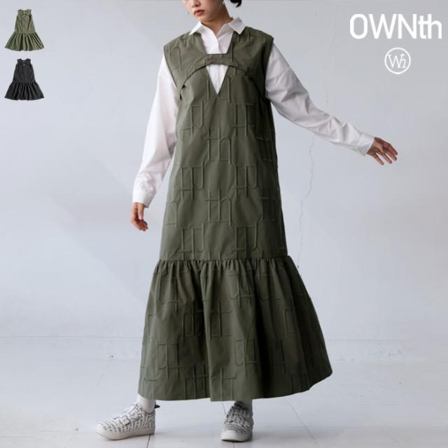 まとめて20％OFF！12日20時〜19日10時 モノグラム レイヤード ワンピース レディース 送料無料・メール便不可 秋新作