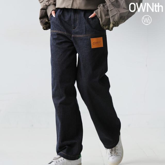 デニムパンツ ユニセックス ワイドストレート ボトムス 送料無料・メール便不可 秋新作