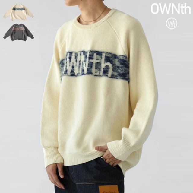 最大半額★選べる福袋！19日20時〜26日10時 ファーロゴニット ユニセックス トップス ニット 長袖 送料無料・メール便不可 秋新作