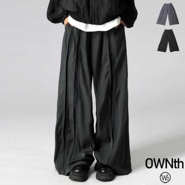 切替デザイン スラックスパンツ レディース ボトムス 送料無料・メール便不可 冬新作