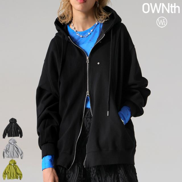 ダブルジップ フーディ パーカー ユニセックス 長袖 送料無料・メール便不可 秋新作