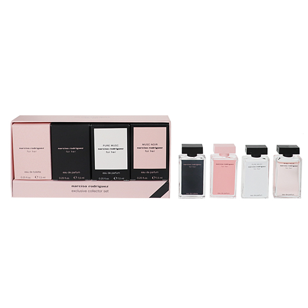 香水 女性用 ナルシソ ロドリゲス フォーハー ミニボトルセット 7.5ml×4 NARCISO RODRIGUEZ FOR HER
