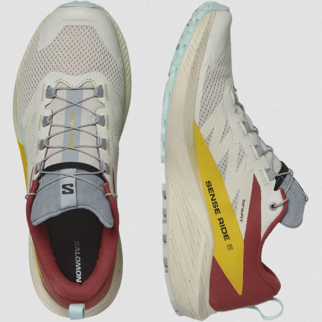 サロモン センスライド 5 27.5cm レイニーデイ×ホットソース #L47211800 送料無料 SENSE RIDE 5 RAINY DAY/HOT SAUCE/FREESIA