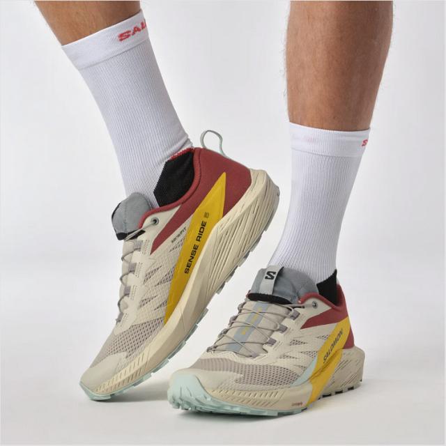 サロモン センスライド 5 27.5cm レイニーデイ×ホットソース #L47211800 送料無料 SENSE RIDE 5 RAINY DAY/HOT SAUCE/FREESIA