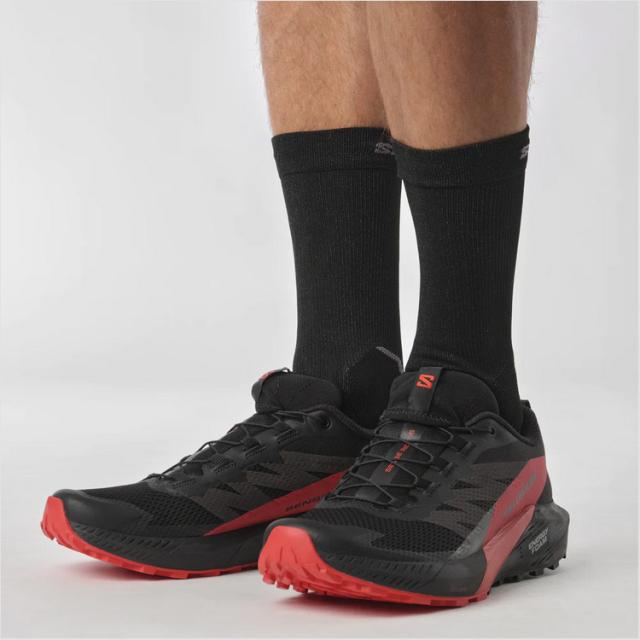 サロモン センスライド 5 27.0cm ブラック×Fレッド #L47214300 送料無料 SENSE RIDE 5 BLACK/FIERY RED/BLACK SALOMON