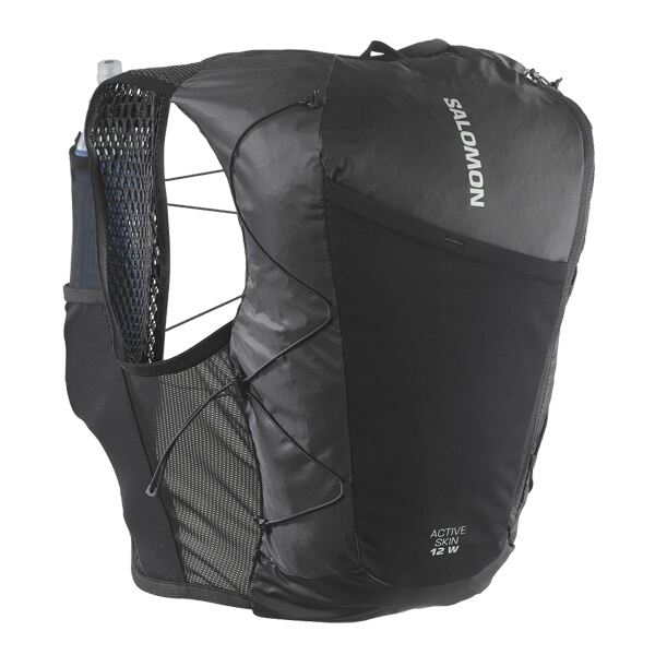 サロモン ACTIVE SKIN 12 レディース ランニングベスト L BLACK #LC2178600 送料無料 SALOMON