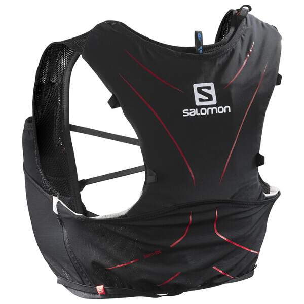 サロモン アドバンスドスキン 5 トレイルランニング バックパック ブラック×マタドール XS/S #L39483800 送料無料 SALOMON