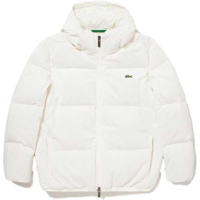 ラコステ ピケダウンジャケット(メンズ) M(050) ホワイト #BH102LJ-99-70V 送料無料 LACOSTE