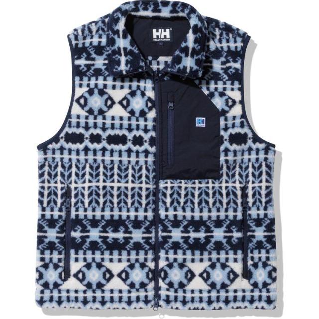 ヘリーハンセン ファイバーパイルジャカードベスト(レディース) WM ネイビー #HE52283-N 送料無料 FIBERPILE Jacquard Vest