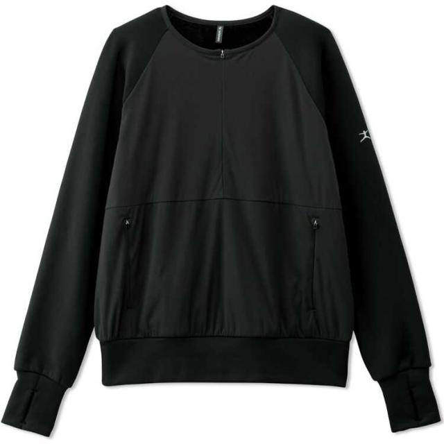 ダンスキン ハイブリッドモメンタムプルオーバー M ブラック #DA522301-K 送料無料 DANSKIN