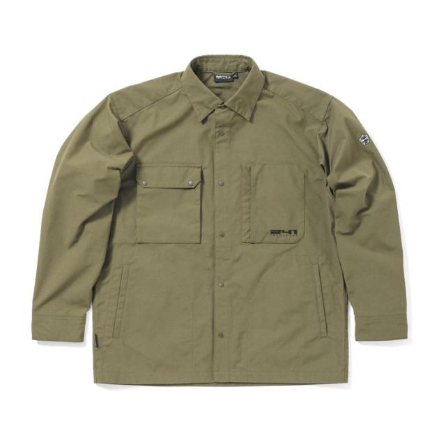 エリア241-ワークシャツジャケット(メンズ) L カーキ #MB1350-KH 送料無料 AREA241-WORK SHIRTS JACKET