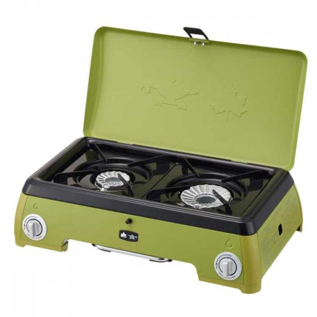 ロゴス LOGOS×SENGOKU ALADDIN ポータブル ガス カセットコンロ 2バーナー #81060050 送料無料