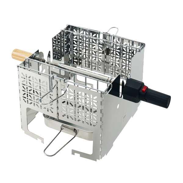 ロゴス くるくるクッキングリル 幅56.5×奥行52×高さ27.5cm #81064153 LOGOS