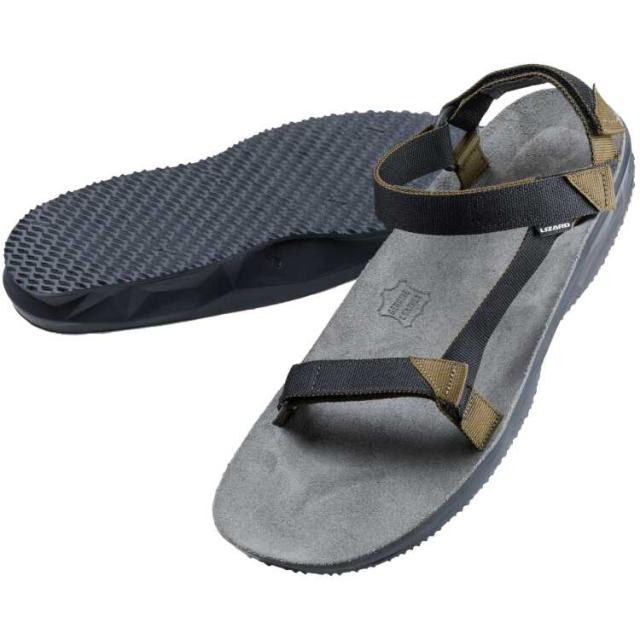 リザード ハイク Ms メンズサンダル EUR43(27.5cm) ブラック×グリーン #1200034-0081 送料無料 LIZARD