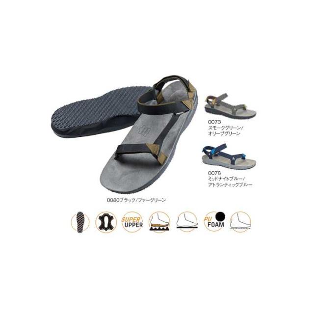 リザード ハイク Ms メンズサンダル EUR43(27.5cm) ブラック×グリーン #1200034-0081 送料無料 LIZARD