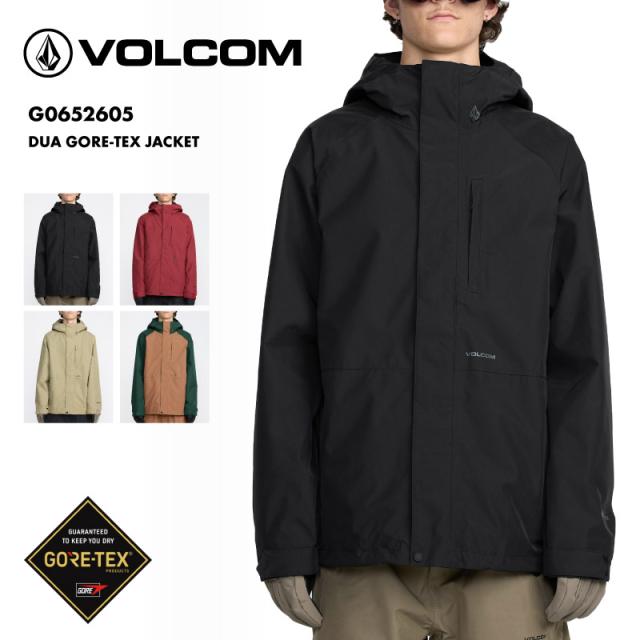 VOLCOM/ボルコム スノーボードウェア メンズ スノージャケット DUA GORE-TEX JACKET 2026  G0652605 スノーウェア スノボウェア スノーボード スキー ジャケット単品 ベンチレーション付き ゲレンデ 防寒着 アウター ゴアテックス 男性用