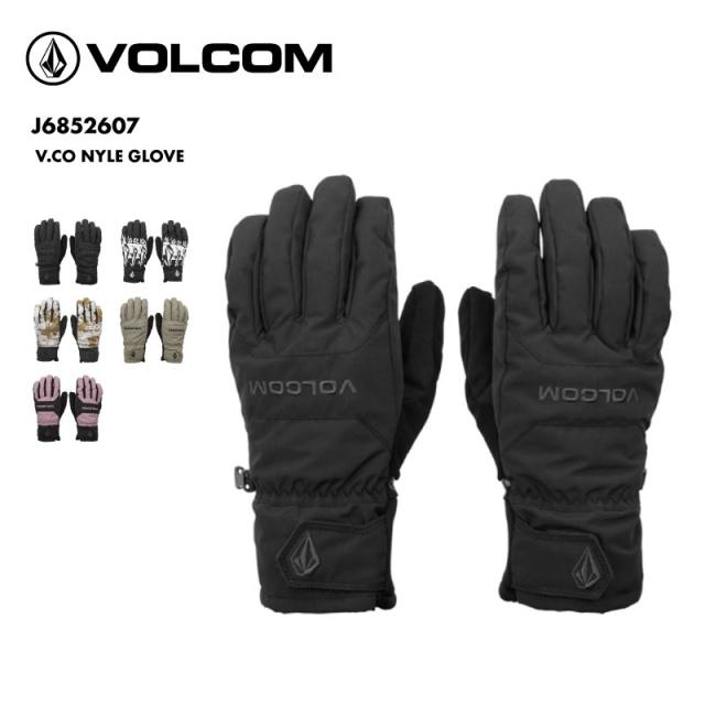VOLCOM/ボルコム メンズ 5指グローブ V.CO NYLE GLOVE 2026  J6852607 スノーグローブ スノーボードグローブ スノボグローブ スキーグローブ スキー スノボ スノーボード 手袋 防寒 保温 男性用