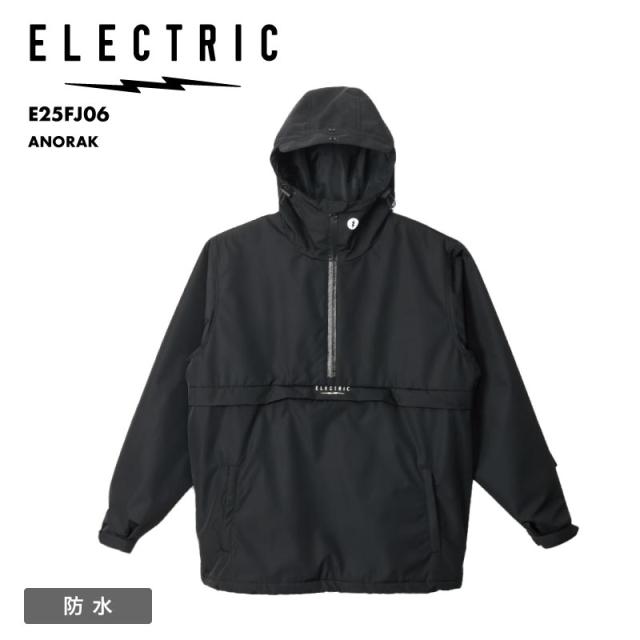 ELECTRIC/エレクトリック メンズ スノージャケット ANORAK 2025 FALL WINTER E25FJ06 スノーウェア スノーボードウェア スノボウェア スキーウェア 上着 アウター プルオーバー 防寒 シンプル ロゴ ブランド 男性用