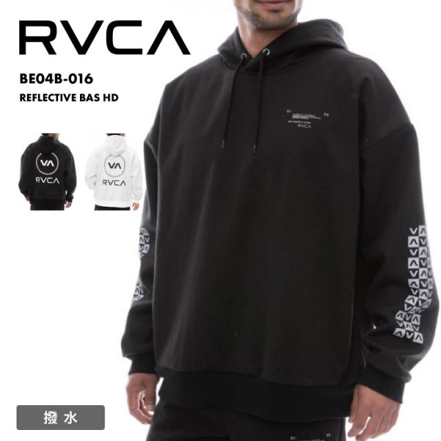RVCA/ルーカ メンズ 撥水 パーカー REFLECTIVE BAS HD 2024 HOLIDAY 長袖 フード付き フーディ 長そで 秋冬 防風  BE04B-016