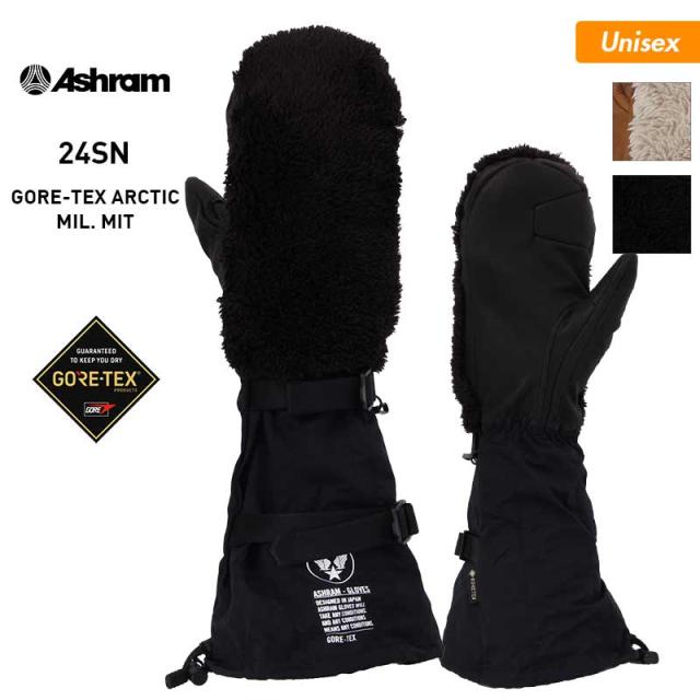 ASHRAM/アシュラム メンズ レディース GORE-TEX スノーグローブ ARCTIC_MIL_MIT スノーボード ゴアテックス スノー グローブ ロングカフ ラスト1点