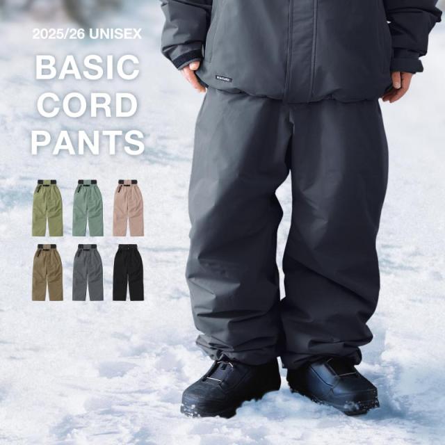 ≪25-26新作≫ スキーウェア スノーボードウェア メンズ レディース パンツ単品 スノボウェア ボードウェア スノーウェア スキー ボトムス ズボン 雪 防寒 撥水 アウトドア ルーズシルエット 大きいサイズ オーバーサイズ PONTAPES/ポンタぺス POP-434