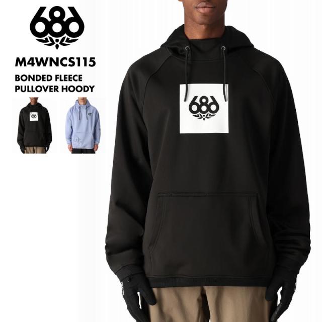 686/シックスエイトシックス メンズ パーカー BONDED FLEECE PULLOVER HOODY WINTER 24-25 スノーボード スキー 防寒 スノボウェア  M4WNCS115 ラスト1点