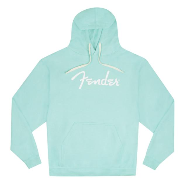 Fender フェンダー Spaghetti Logo Hoodie Daphne blue Sサイズ パーカー 長袖 ダフネブルー