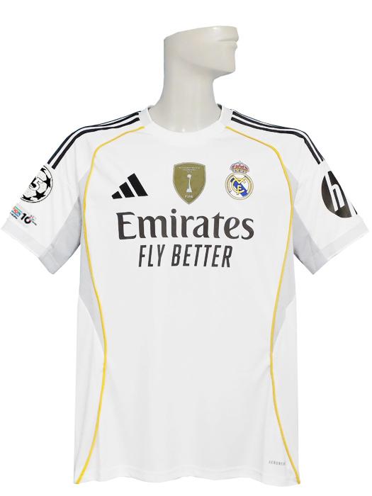 (アディダス) adidas/25/26レアルマドリード/UCL/ホーム/半袖/リュディガー/CL+FOUNDATION10+ICC2024/フルマーキング/KRN60-JJ1931