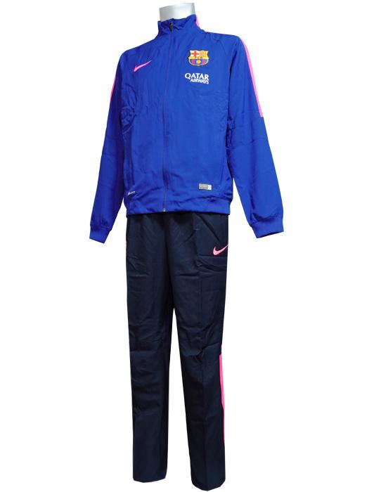 (ナイキ)NIKE/16/17バルセロナ/DRI-FIT/SQUADサイドラインWVNウォームアップスーツ/ブルーXピンクXネイビー/610535-456