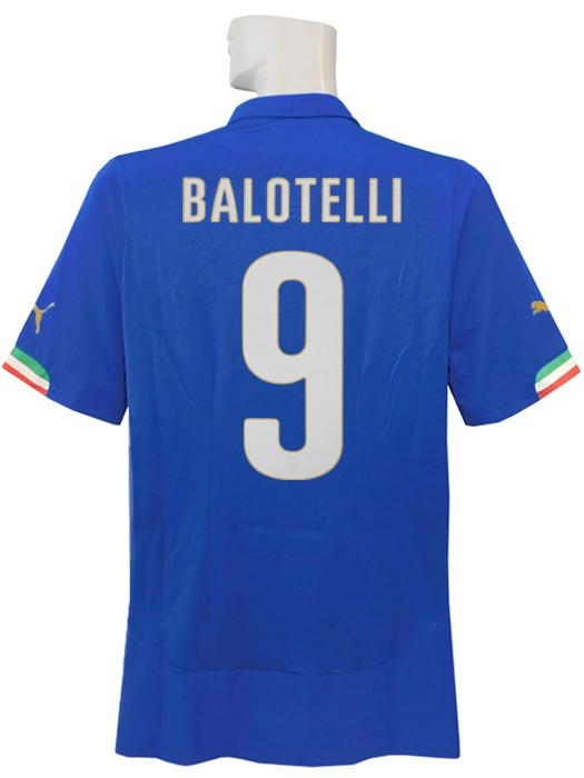 (プーマ) PUMA/14/15イタリア代表/オーセンティック/ホーム/半袖/バロテッリ/W杯バッジ付/フルマーキング仕様/701815-01