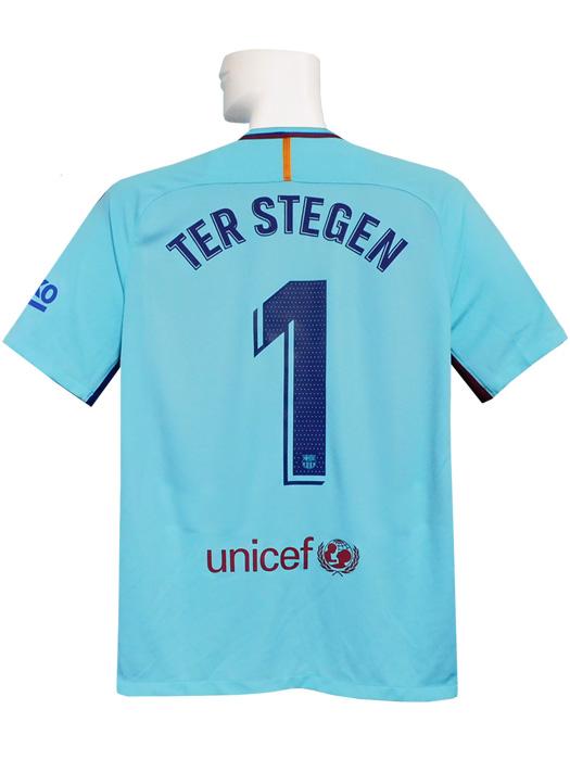 ***限定再入荷***(ナイキ) NIKE/17/18バルセロナ/アウェイ/半袖/楽天スポンサー付/テア・シュテーゲン/847254-484