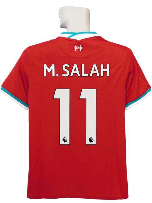 (ナイキ) NIKE/20/21リバプール/ホーム/半袖/サラー/プレミアリーグチャンピオンバッジ+No Room For Racism+Expediaバッジ付/CZ2636-687