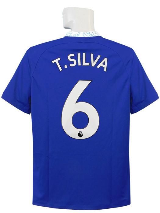 (ナイキ) NIKE/22/23チェルシー/ホーム/半袖/チアゴ・シウバ/プレミアリーグバッジ+WhaleFinスポンサー付/DM1839-496