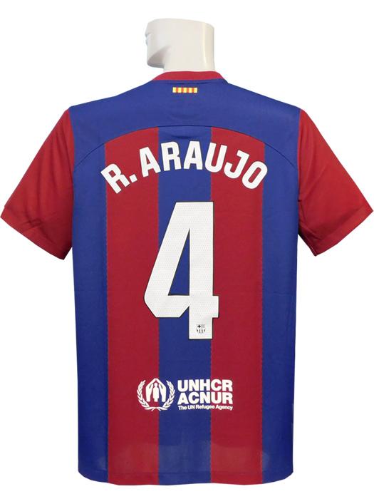 (ナイキ) NIKE/23/24バルセロナ/ホーム/半袖/ロナルド・アラウホ/ラリーガ+ラリーガ優勝パッチ付/DX2687-456