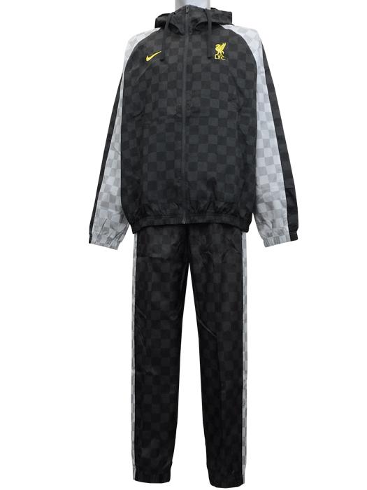 (ナイキ) NIKE/24/25リバプール/DRI-FIT フード付きウーブントラックスーツ/ダークグレーXイエロー/FZ3805-070