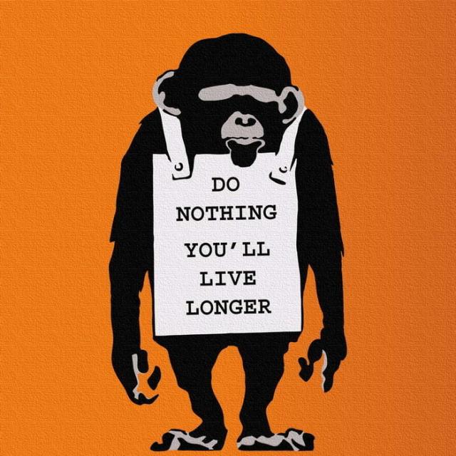 バンクシー デザイン Banksy Design 日本正規ライセンス エイプ bdld-1907-003 XLサイズ 100cm×100cm ...