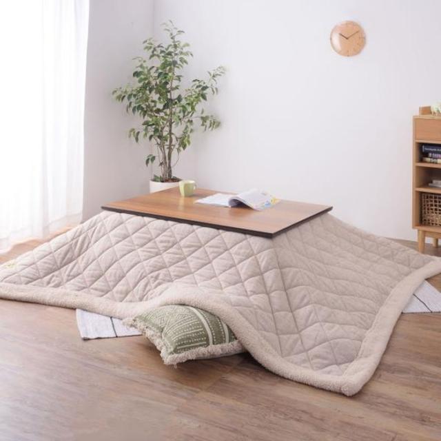 薄掛こたつ 炬燵 コタツ布団 長方形 ツイード ベージュ ブラウン W190×D230  azu-kk-102 店舗 カフェ ラウンジ ロビー ホテル 法人  こたつ用掛け布団 こたつ用布団 カバー 送料無料 北欧 モダン 家具 インテリア ナチュラル テイスト 新生活 オススメ おしゃれ 後払い