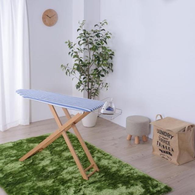 アイロン台L ブルー グリーン W106×D34×H48/64/75/83  azu-lfs-272 店舗 カフェ ラウンジ ロビー ホテル 法人  アイロン台 生活家電用アクセサリー 部品 生活家電 家電 送料無料 北欧 モダン 家具 インテリア ナチュラル テイスト 新生活 オススメ おしゃれ 後払い