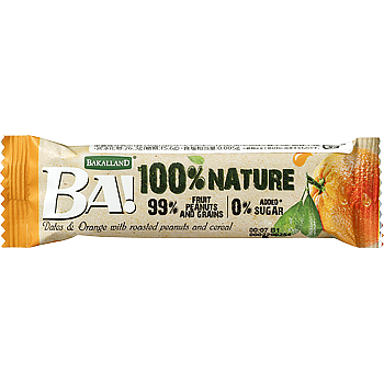 【常温】 砂糖不使用デーツバー(オーツ麦&オレンジ)  40g　★ポーランドから直輸入 【入り数120個】 (ケース売り) 業務スーパー