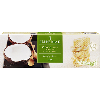 【常温】 ココナッツウエハース  18枚　★タイから直輸入 【ハラール】 【入り数48個】 (ケース売り) 業務スーパー