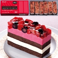 【フレック】 いちごとブルーベリーのケーキ 約77G 6食入 冷凍 3セット