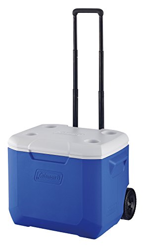 Coleman(コールマン) クーラーボックス ホイールクーラー 60QT 容量約56L ブルー/ホワイト 2000027863 保冷力約3日