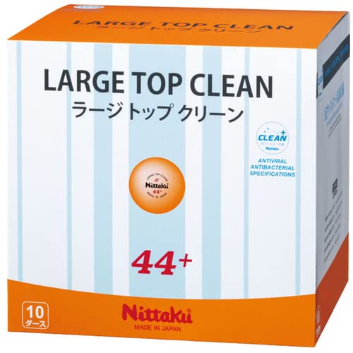 ニッタクNittaku 卓球 ボール ラージ トップ クリーン 10ダース ラージボール ボール 練習球 トレーニング 抗菌 44mm NB16